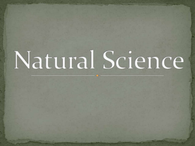Natural science (1) | PPT