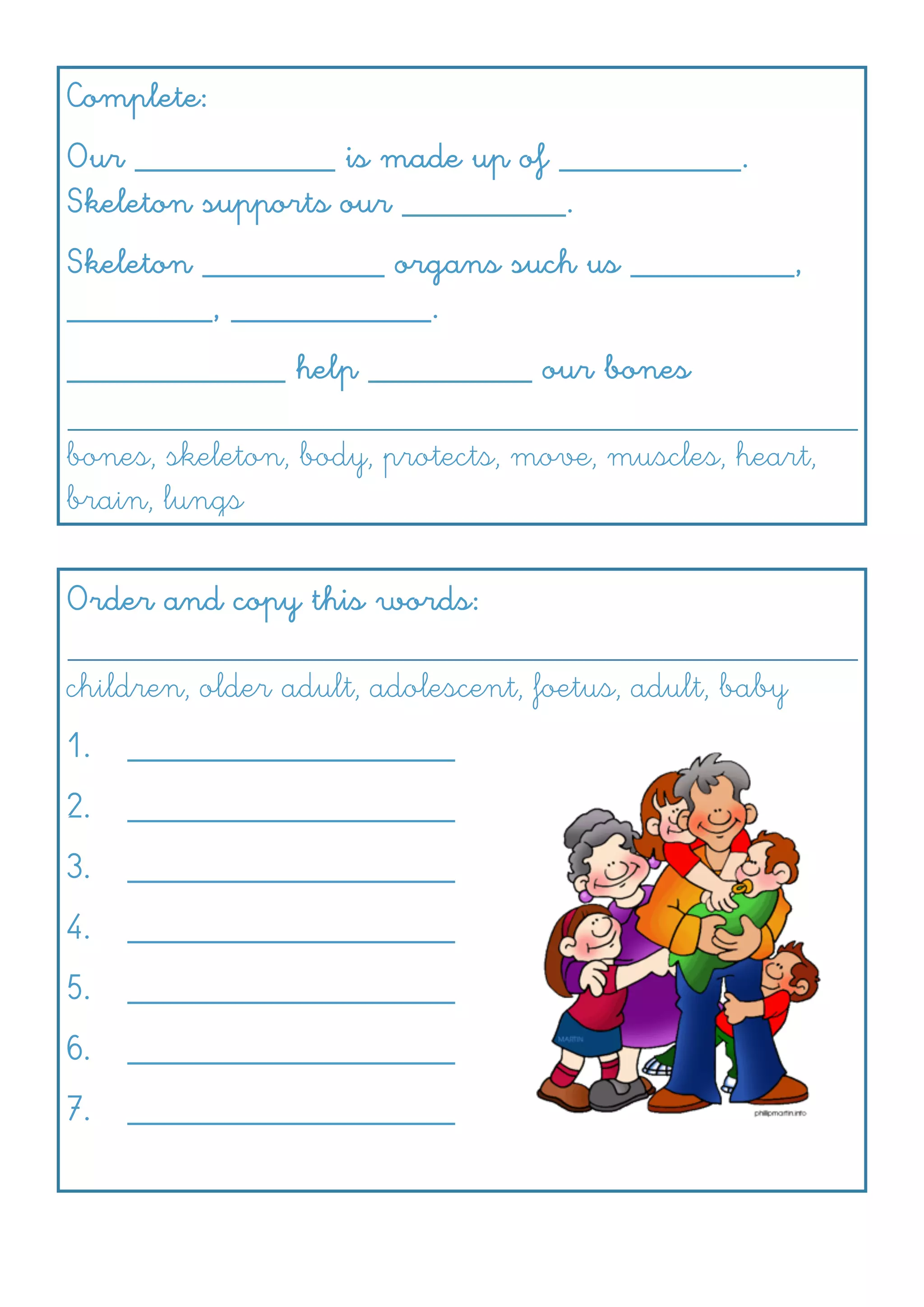 Natural science 2_unit_1_how_my_body_works_worksheet | PDF