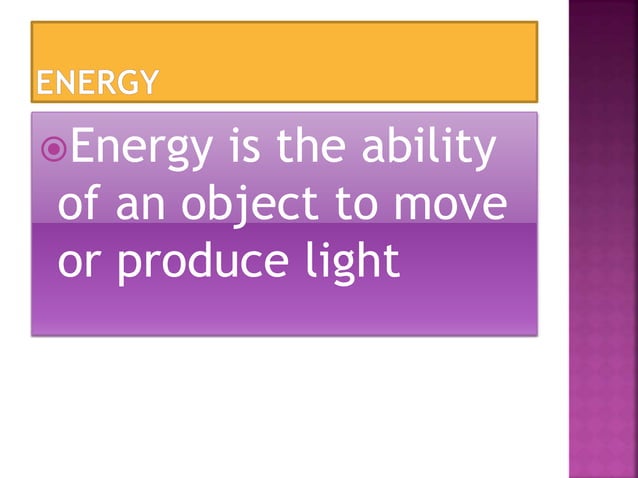 Natural science energy | PPTX