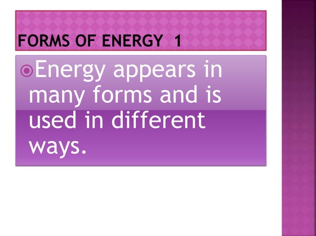 Natural science energy | PPTX