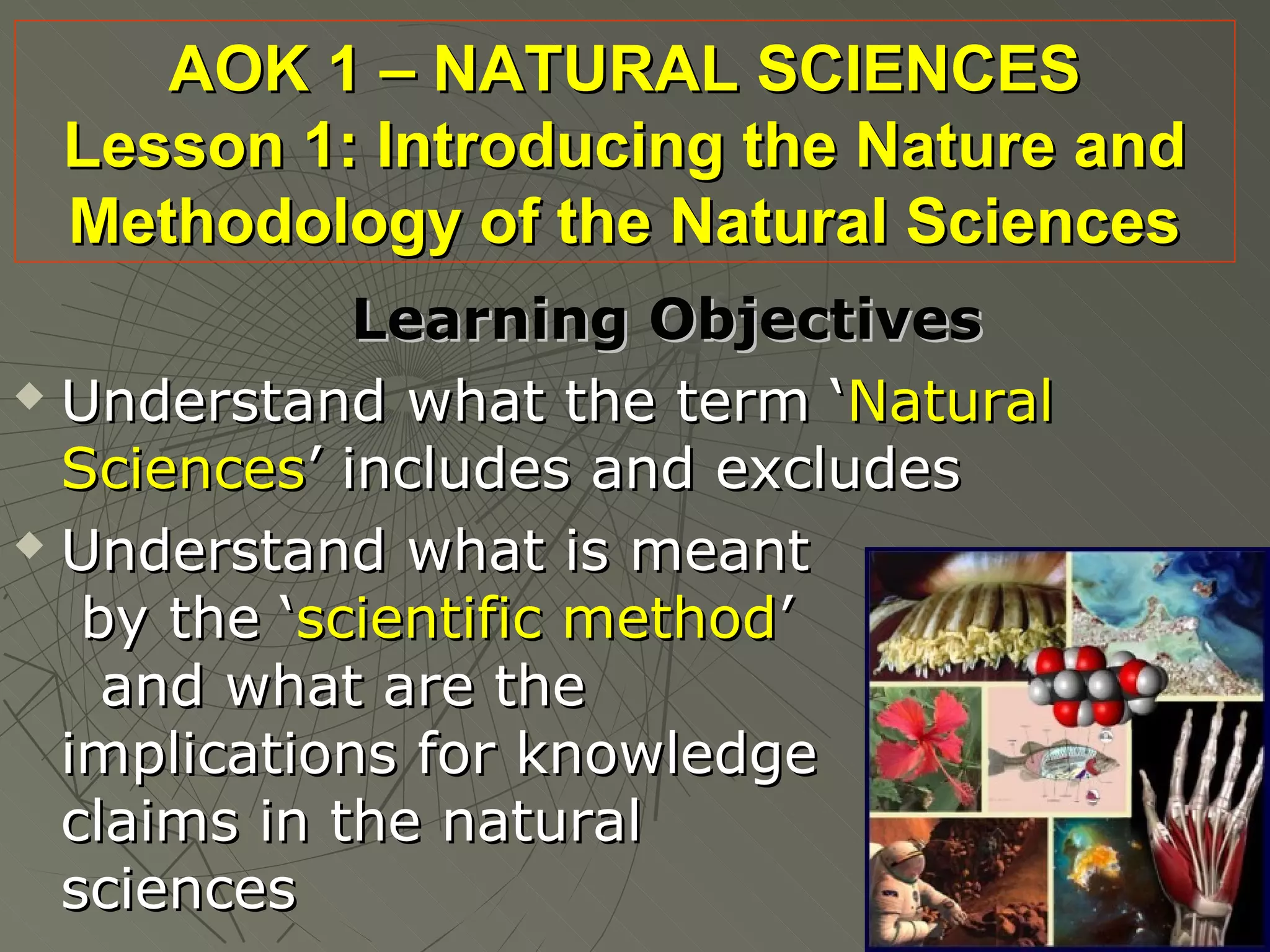 Natural sciences 2012 13 | PPT