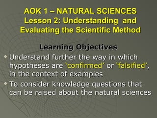 Natural sciences 2017 18 | PPT