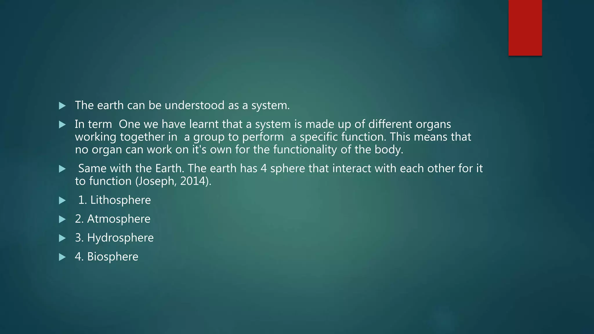 The Spheres of the earth | PPTX