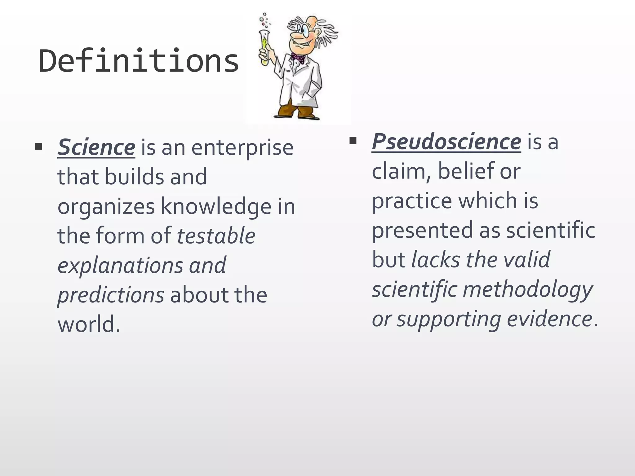 Natural Science versus Pseudoscience | PPTX