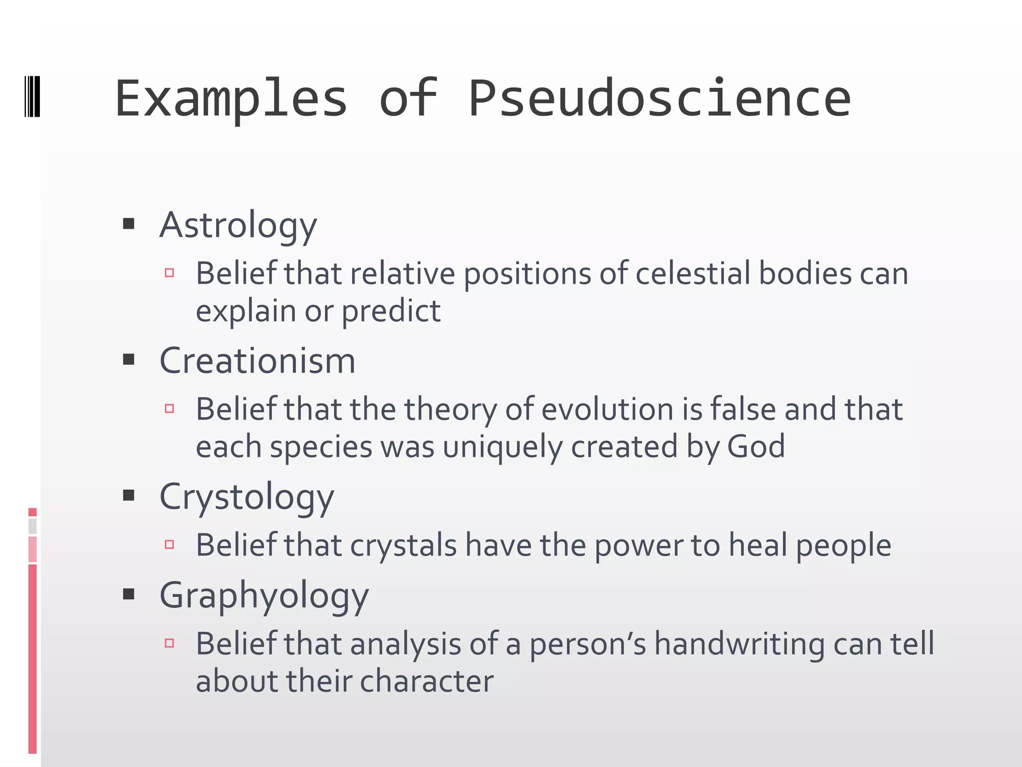 Natural Science versus Pseudoscience | PPTX