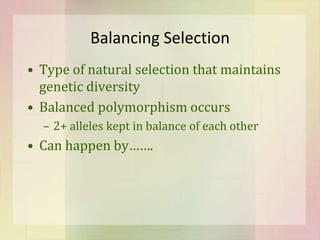 Natural selection | PPTX