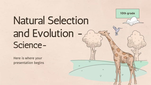 Natural Selection and Evolution - Science - 10th grade by Slidesgo.pptx