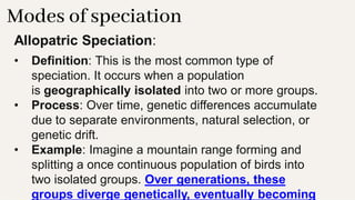 NATURAL SELECTION AND SPECIATION WIP.pptx