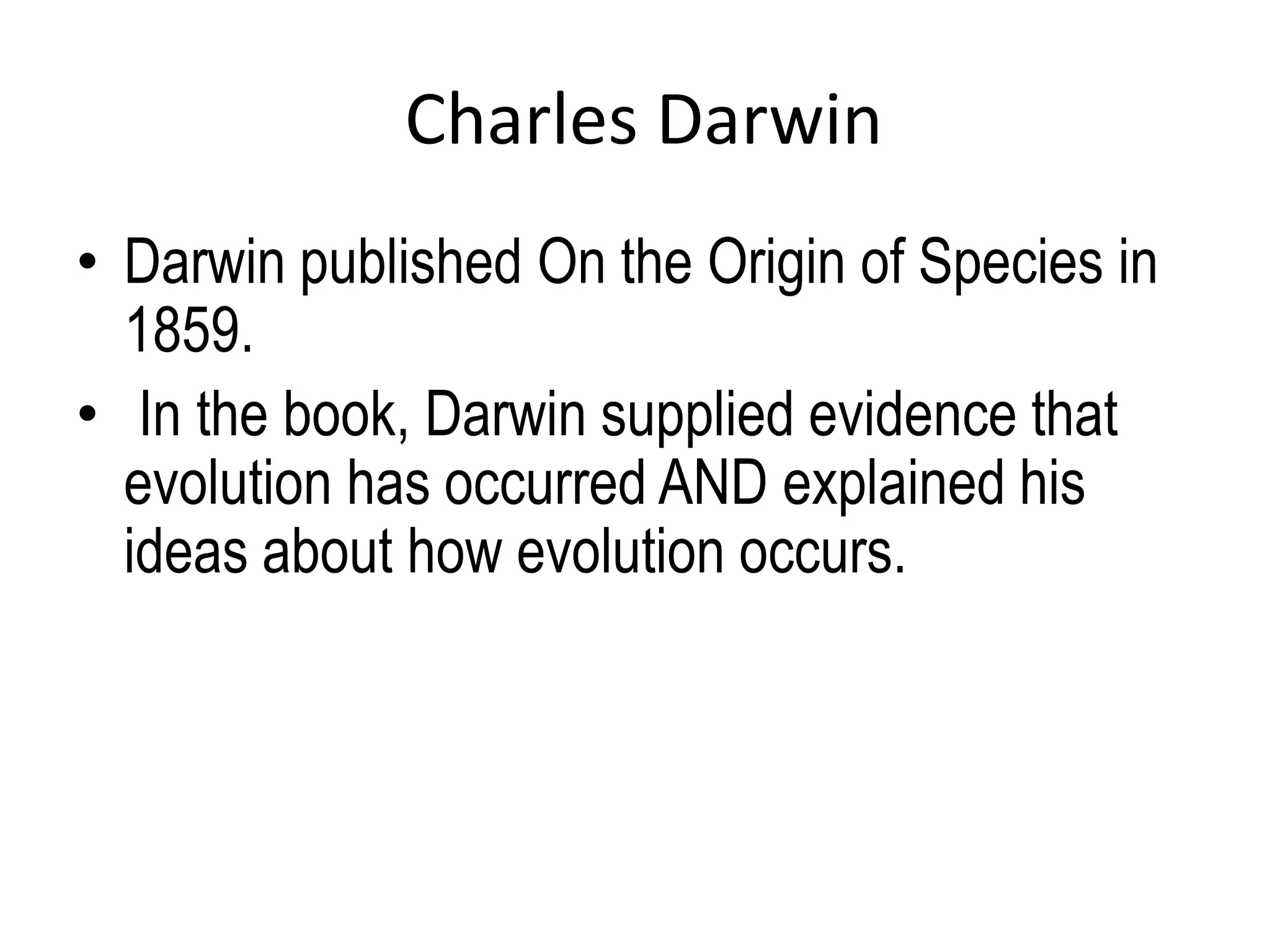 Natural selection notes | PPTX | Biological Sciences | Science