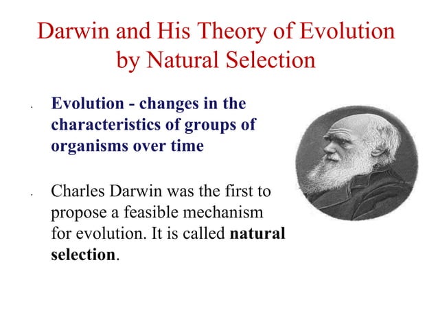 Theory of evolution by natural selection | PPTX | Biological Sciences ...