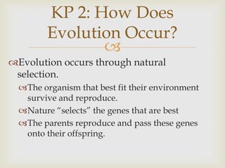 Natural selection ppt notes | PPT
