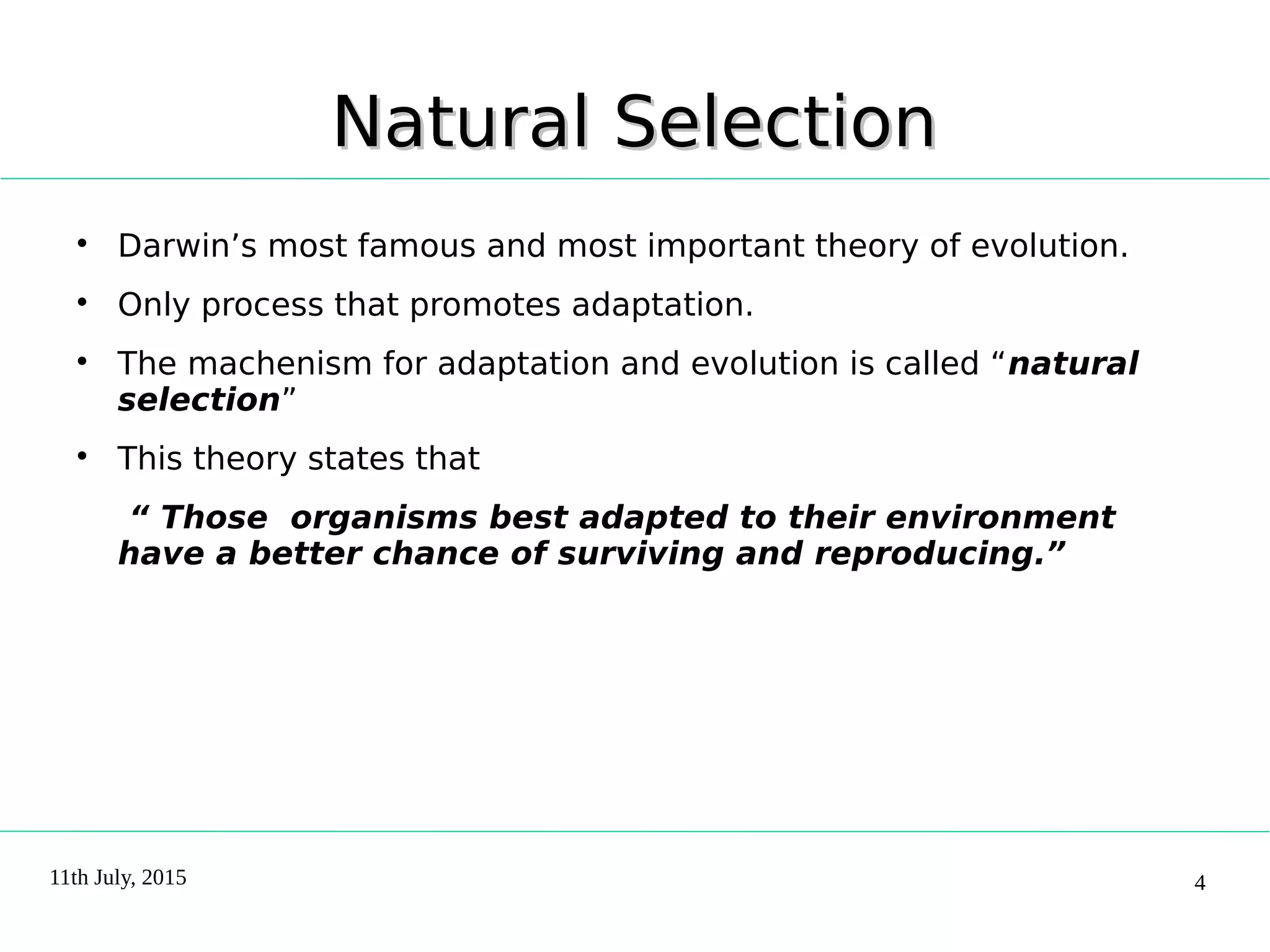 Natural selection | PDF