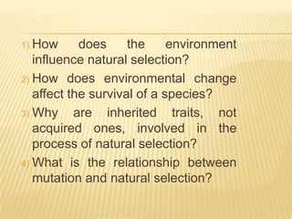 Natural selection tp | PPTX