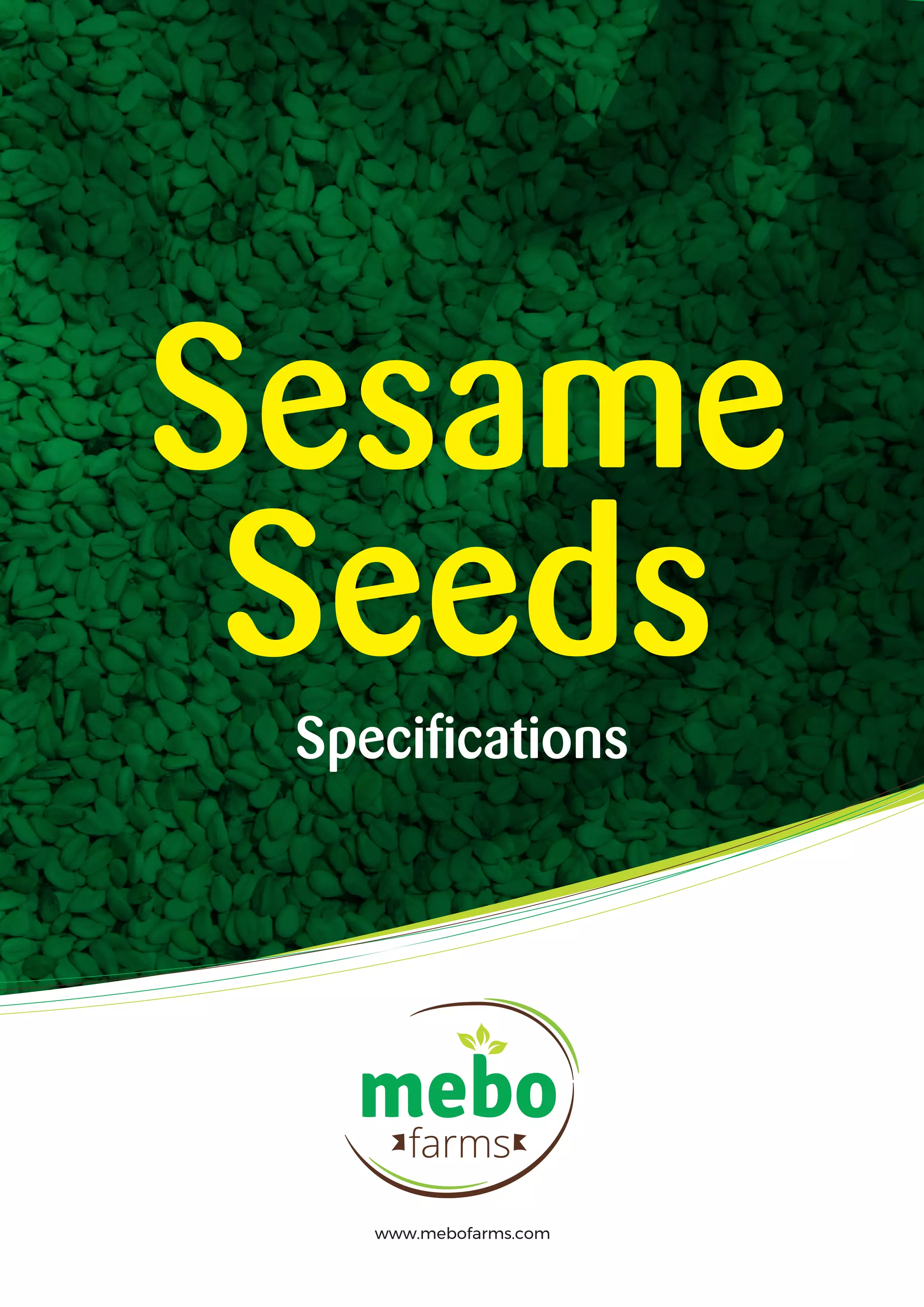 Natural sesame seed specifications mebo farms | PDF