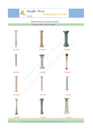 Natural stone column catalog from China | PDF