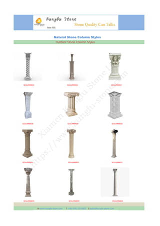 Natural stone column catalog from China | PDF