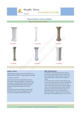 Natural stone column catalog from China | PDF