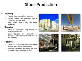 Natural stones in interiors | PPTX