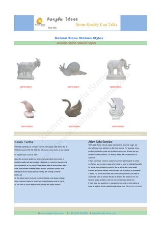 Natural stone statue catalog from China Kungfu Stone | PDF