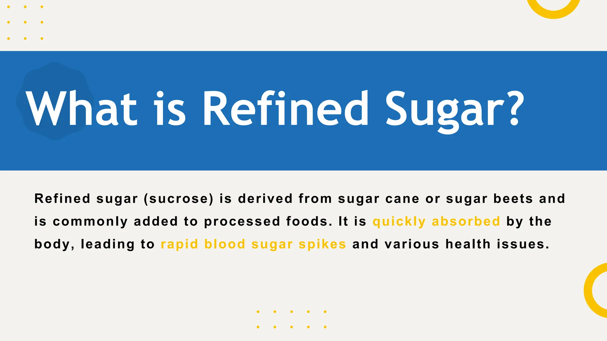 Natural Sugar Vs Refined Sugar: Which is better for your health? | PDF