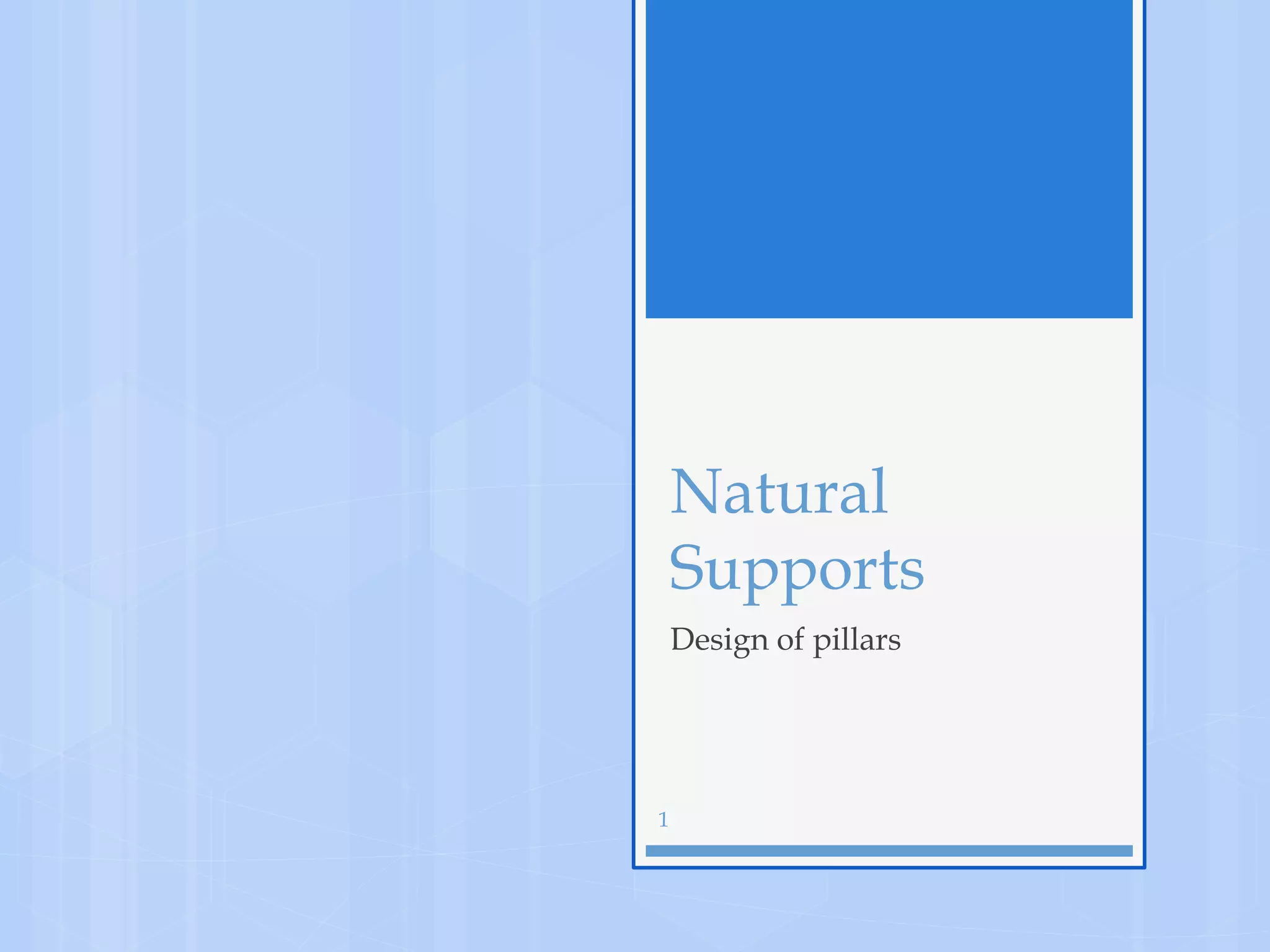 Natural supports in mine | PPT