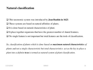 Natural system of classification (botany).pptx