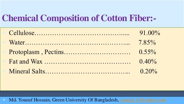 Chemical Makeup Of Cotton | Saubhaya Makeup