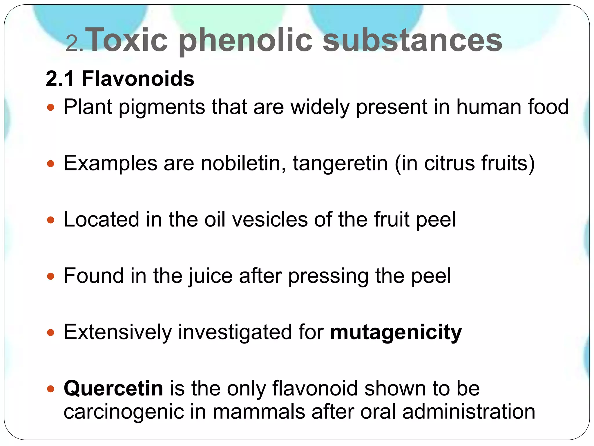 Natural toxic substances in food | PPTX