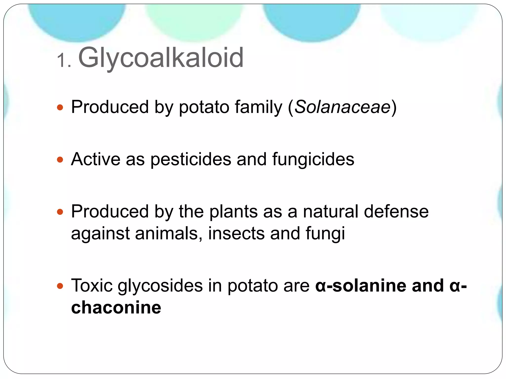 Natural toxic substances in food | PPTX