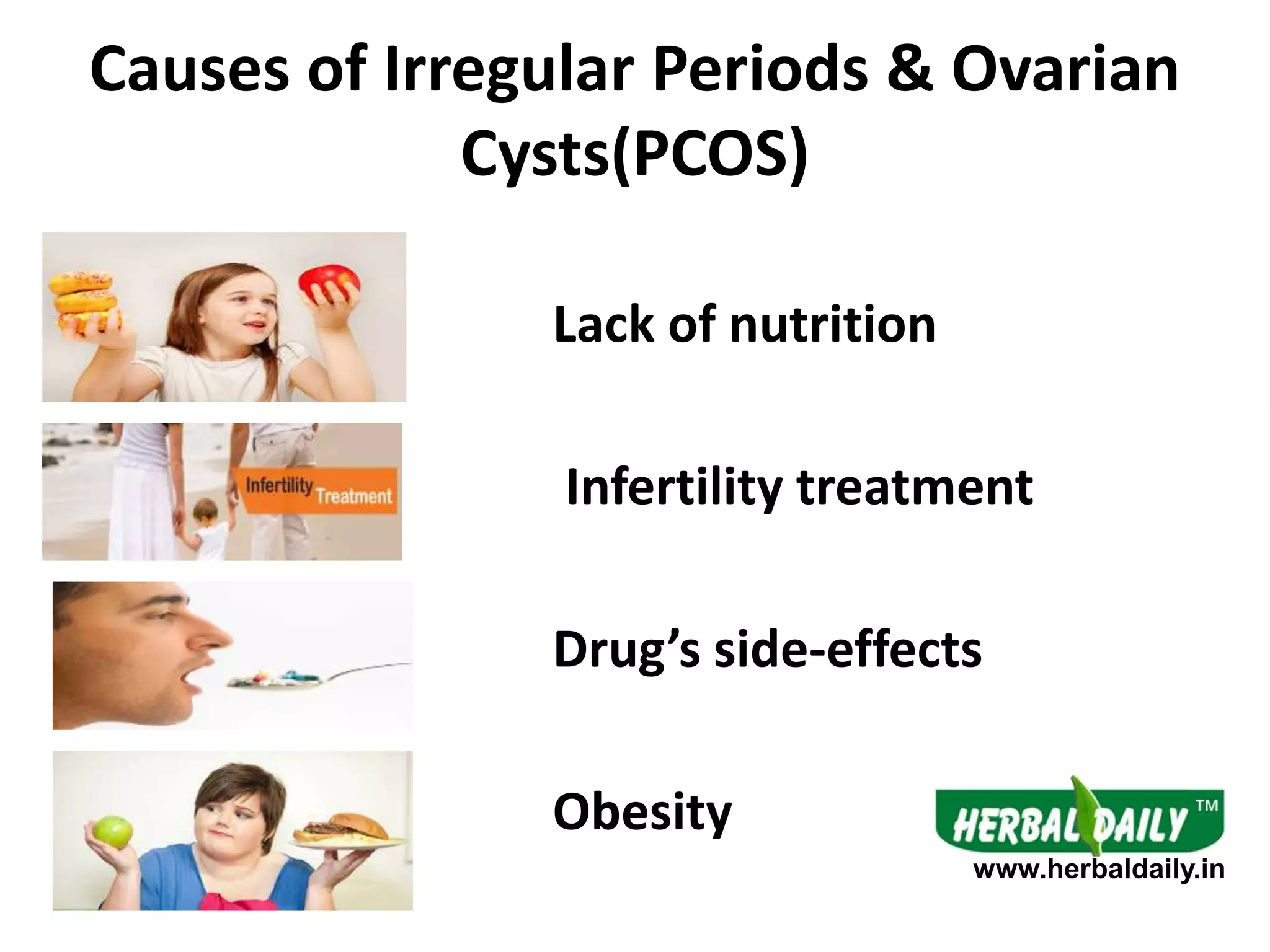 Natural treatment for Irregular Periods,Overian Cysts & Pcos in Hindi ...