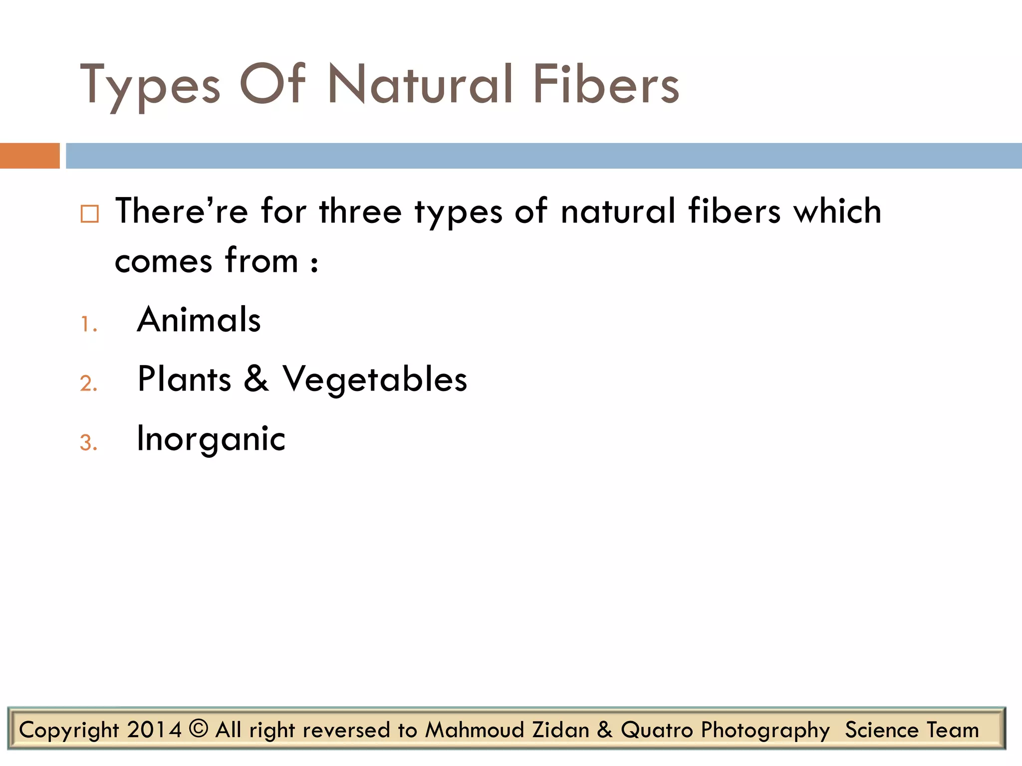 Natural Types of Fabric | PPTX