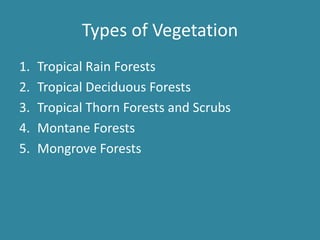 Natural vegetation | PPT
