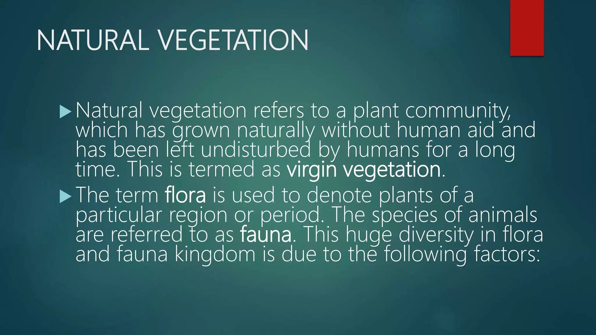 Natural vegetation | PPTX