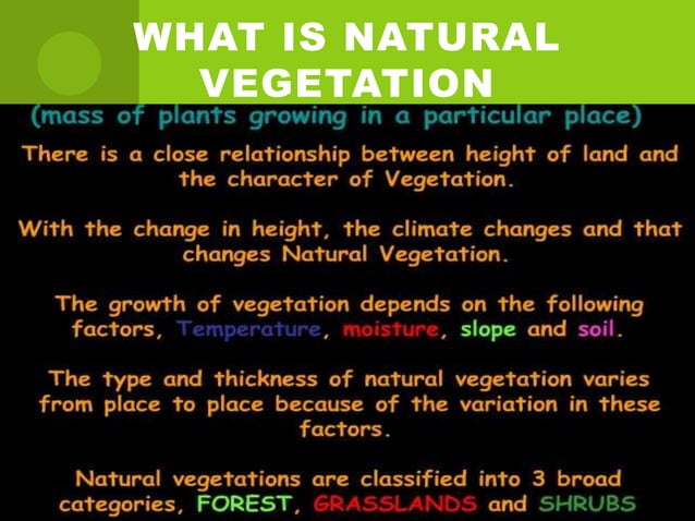 Natural vegetation of Latin America | PPT