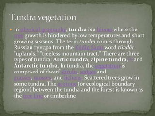 Natural vegetation and wildlife | PPT
