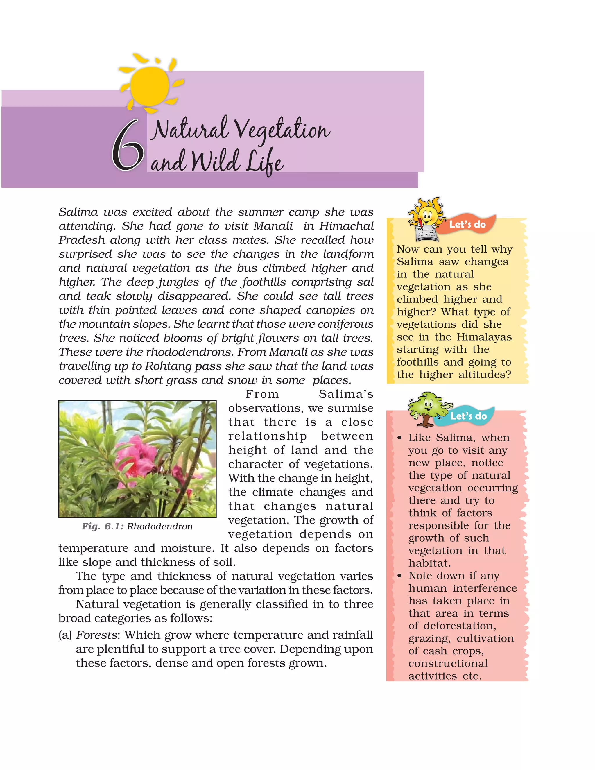 Natural vegetation and wildlife | PDF