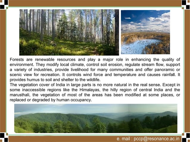 Natural vegetation and wildlife | PPSX