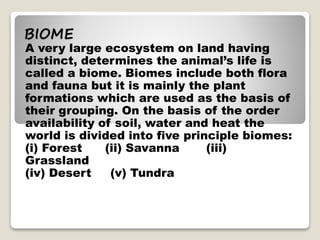 Natural vegetation and wildlife | PPTX