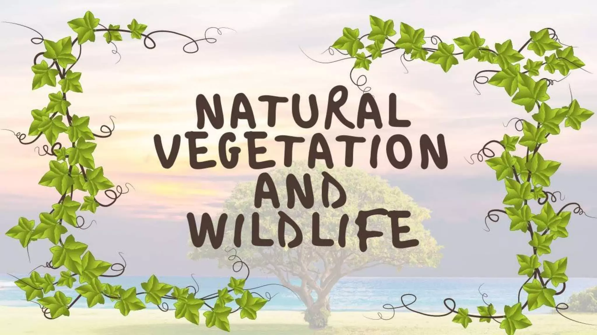 Natural vegetation and wildlife For class - 8 | PPTX