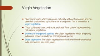 Natural vegetation and wildlife | PPTX