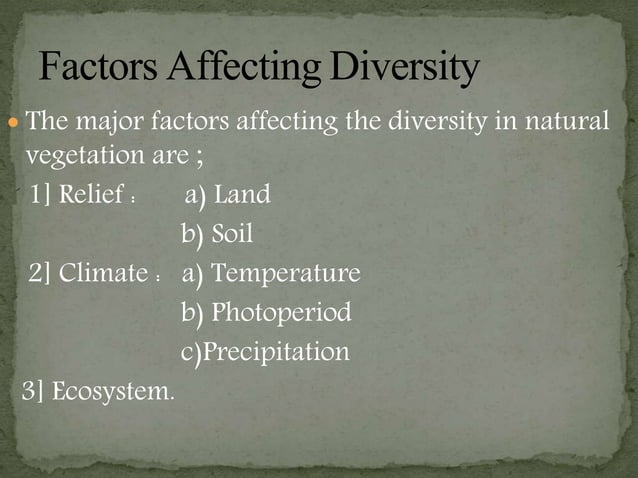 Natural vegetation & wildlife | PPT
