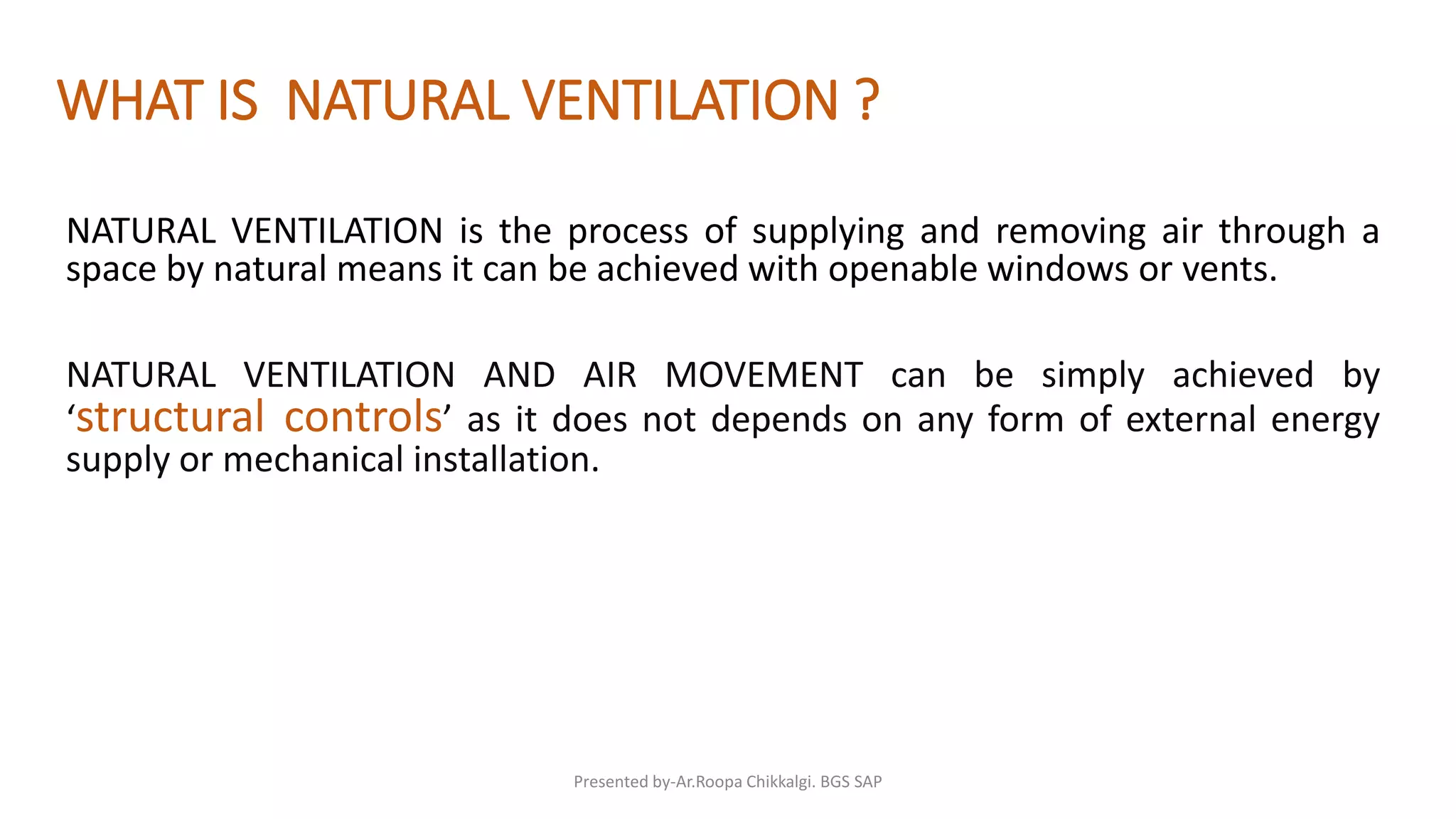 Natural ventilation | PPT