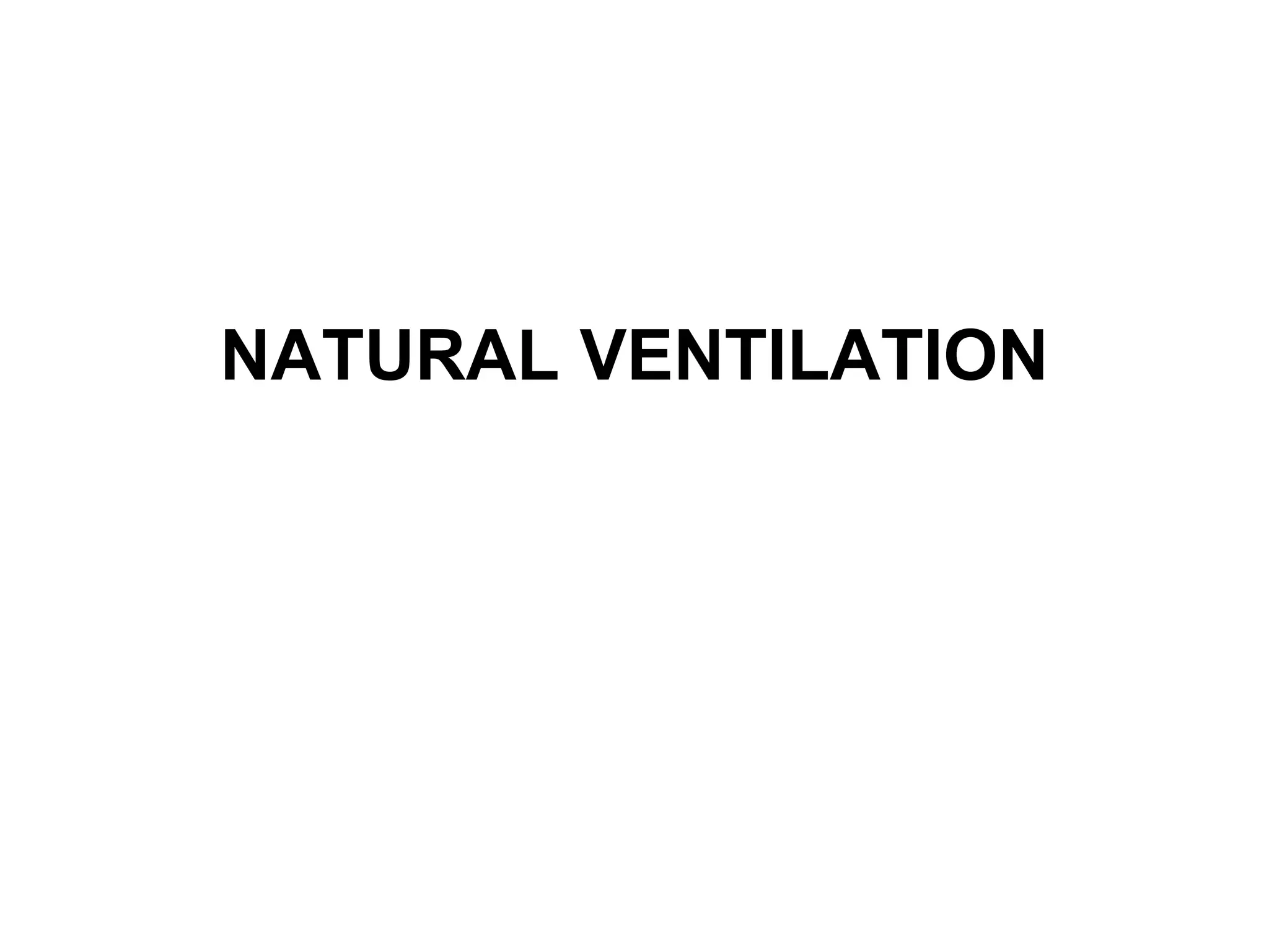 Natural ventilation | PPT
