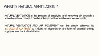 Natural ventilation climatology | PPTX