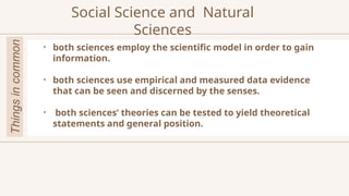 natural vs social.pptx natural science vs social science | PPTX