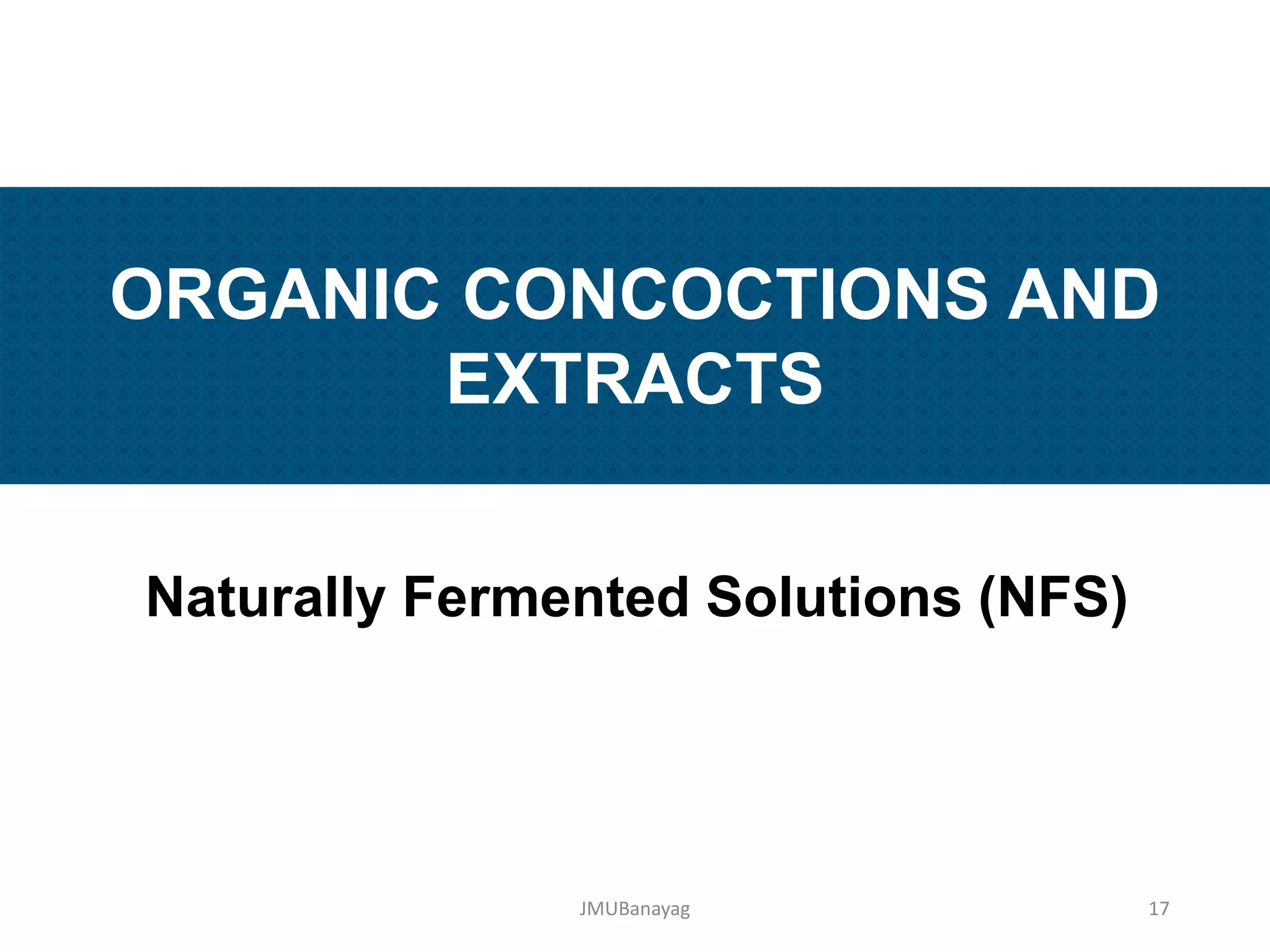 Organic Concoctions and Extracts | PDF