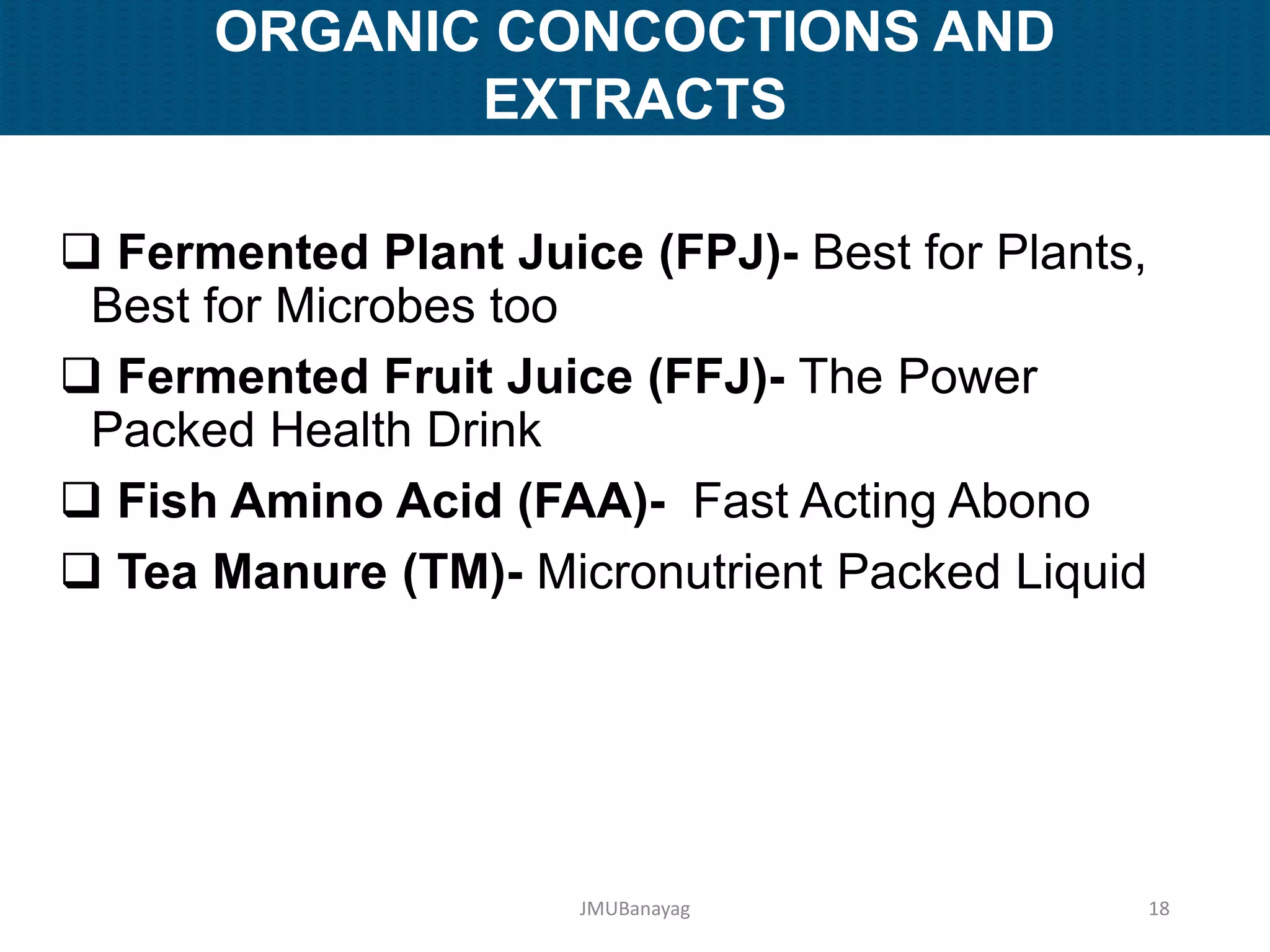 Organic Concoctions and Extracts | PDF