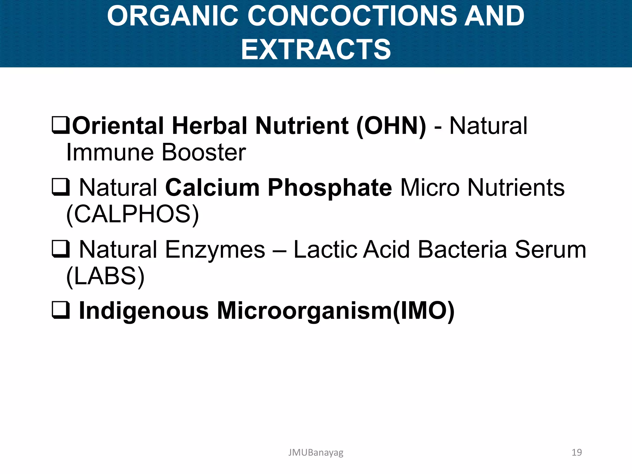 Organic Concoctions and Extracts | PDF