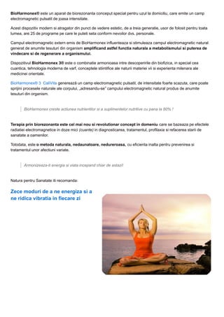 Terapia prin biorezonanta iti armonizeaza viata la nivel celular | PDF