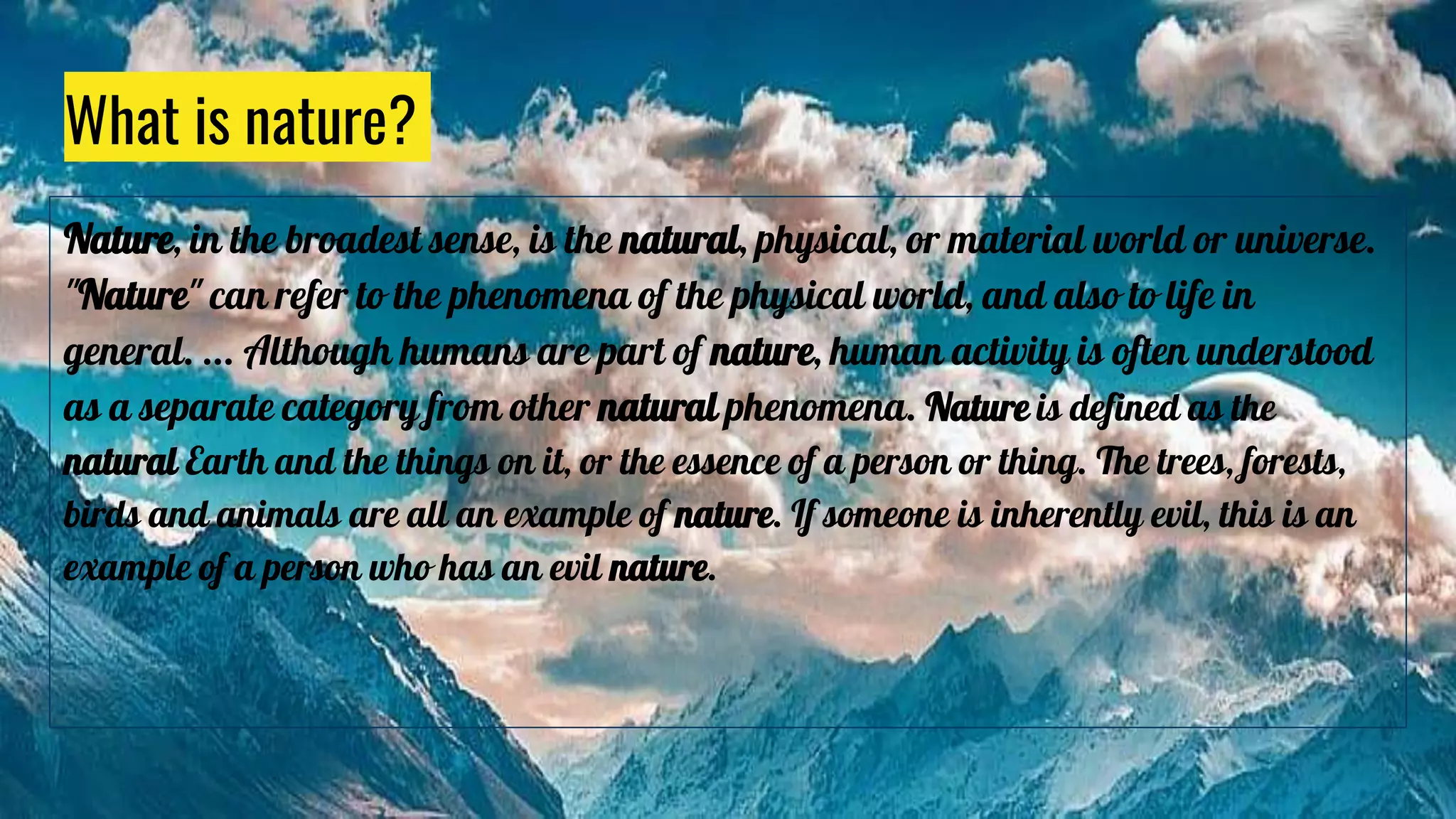 Nature | PPT